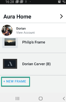 Managing multiple Aura frames – Aura Help Center