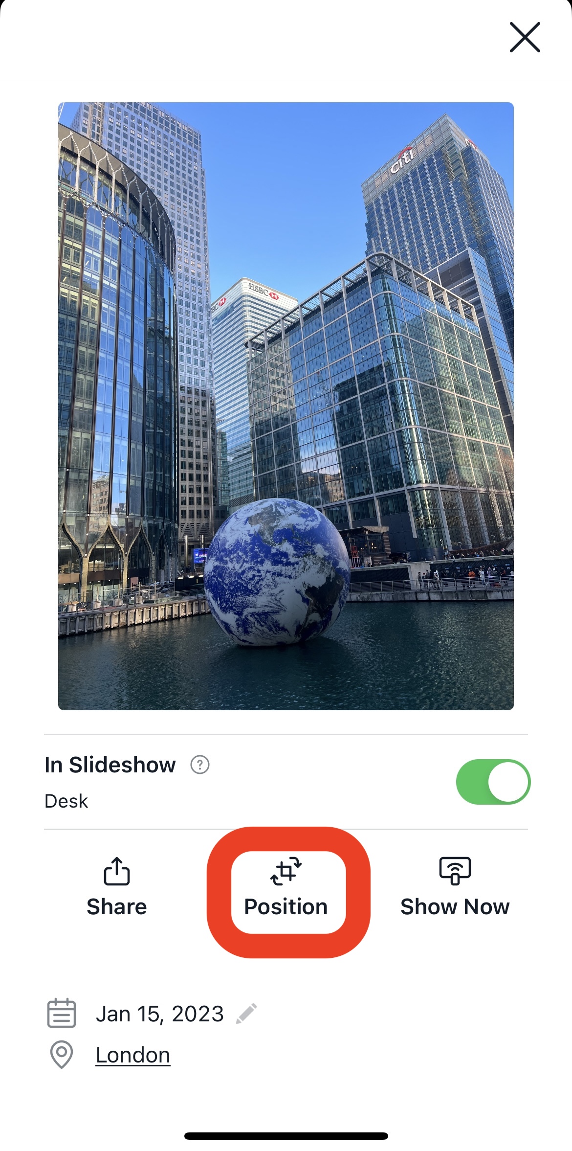 How can I reposition the photos on my frame? – Aura Help Center