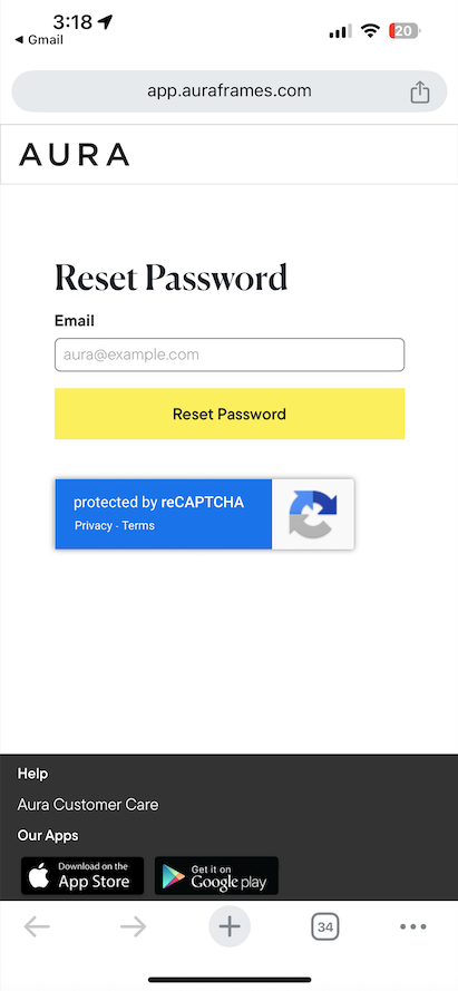 How can I reset my password? – Aura Help Center