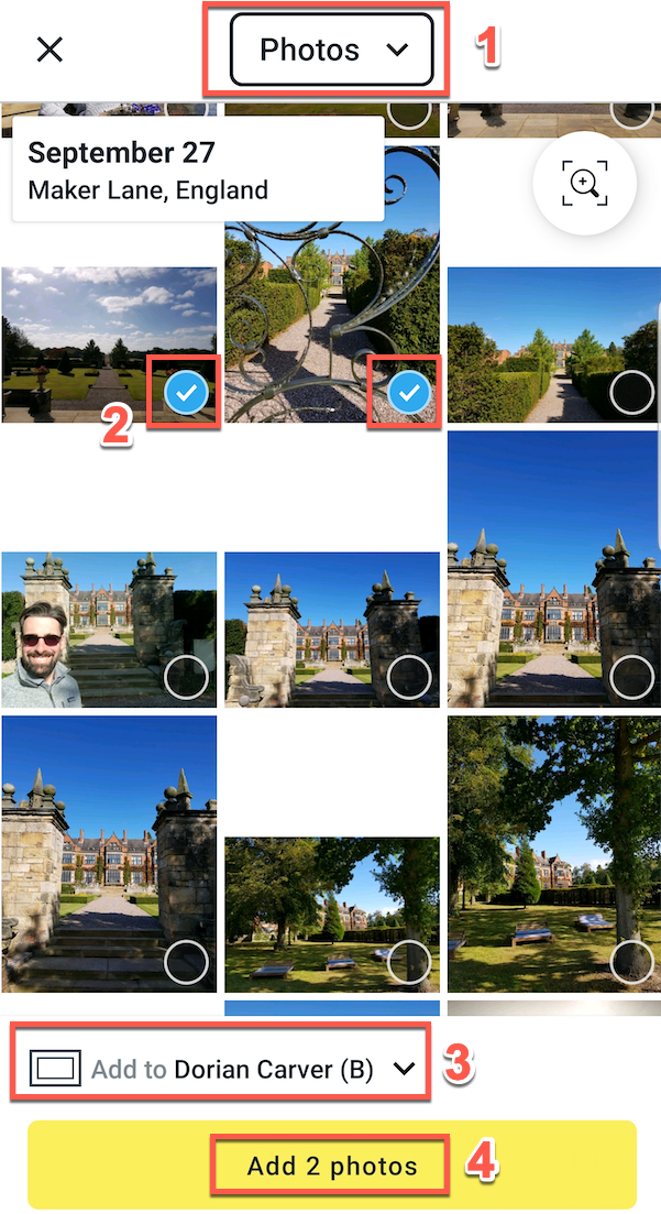 Adding photos & videos to a frame – Aura Help Center